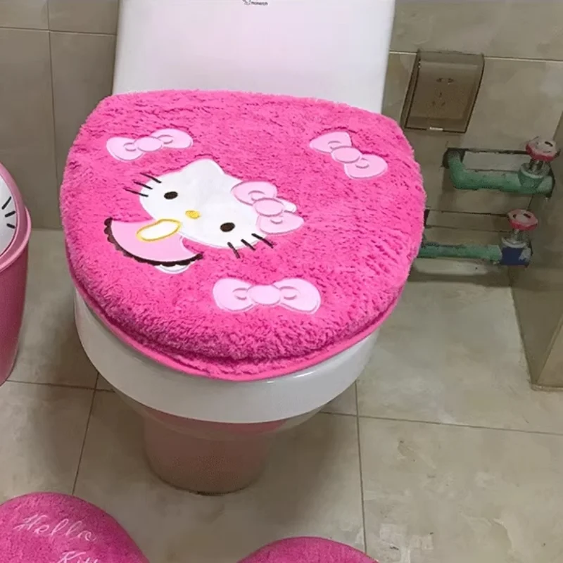 Hello-Kitty-Toilet-Mat-Sets-Sanrio-Anime-Plush-Paper-Towel-Cover ...