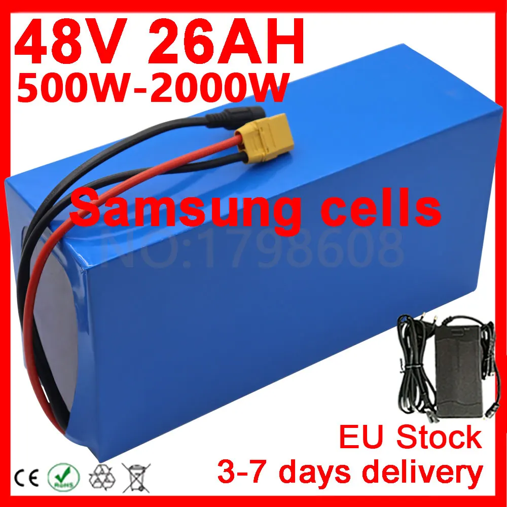 전기 자전거 배터리, 삼성 전기 자전거 리튬 배터리, 13S, 48V, 2000W, 1500W, 1000W, 48V, 30Ah, 20Ah, 25Ah, 30Ah, 40Ah ...