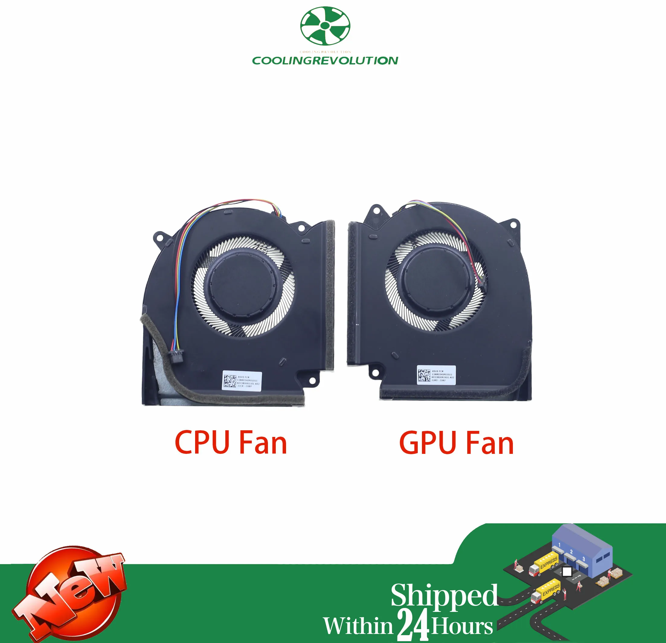 Laptop CPU GPU Cooling Fan 13NR0540P01011 13NR0540P02011 DC12V for ASUS ...