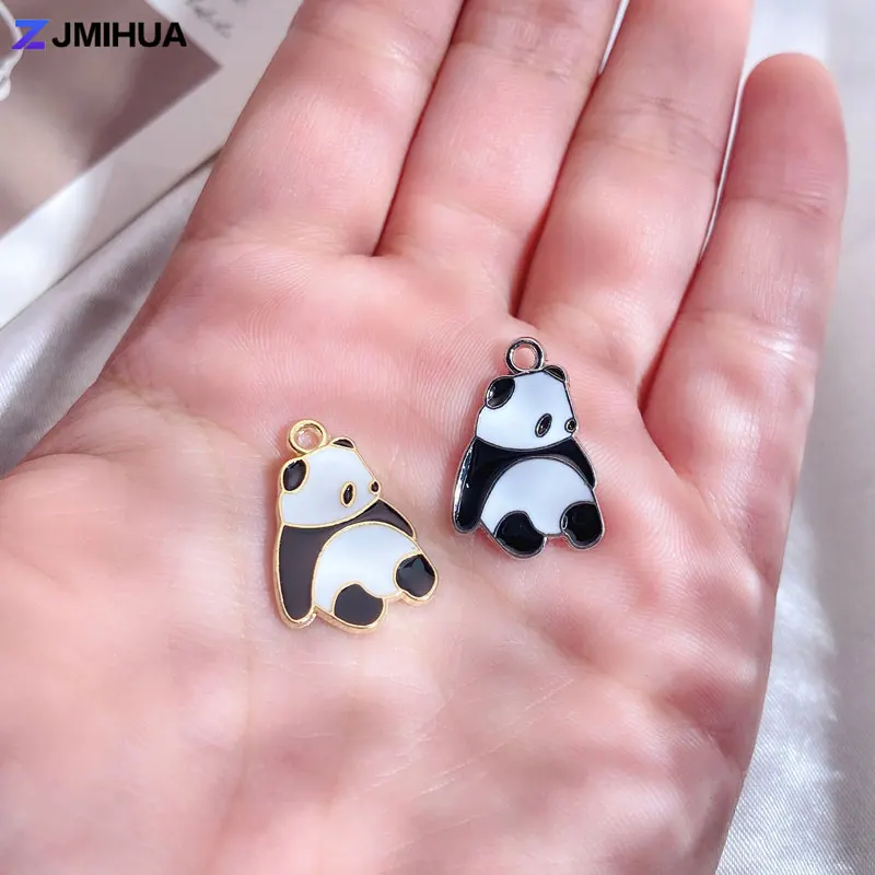 15pcs-Enamel-Charms-Cute-Pandas-Charms-Pendants-For-Jewelry-Findings ...