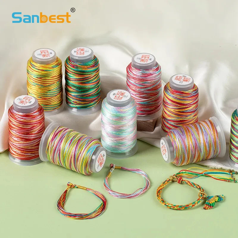 One Set 0.2/0.4/0.6/0.8/1mm Nylon Thread Chinese Knot Macrame Cord ...