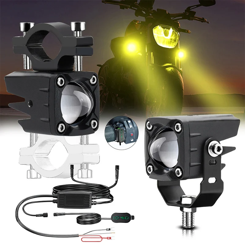 120W Motorcycle light 18000lm 6000k/3000k For Motorbike Off-road Front ...