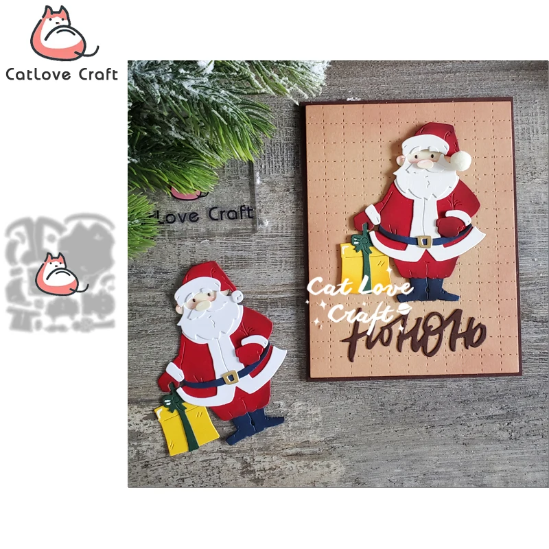 Catlove Santa Claus Gift Christmas Metal Cutting Dies Scrapbooking ...