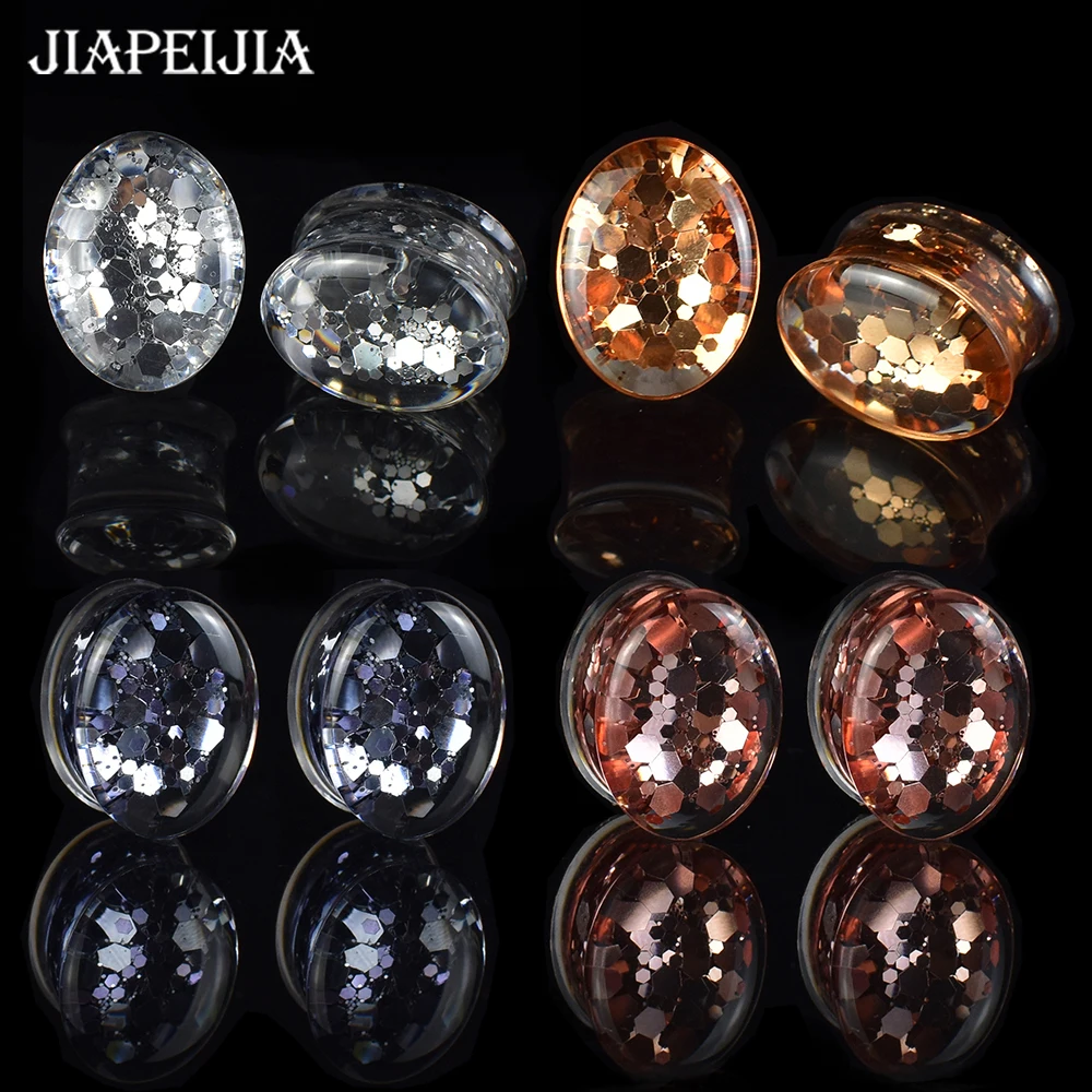 Oval-Ear-Gauges-T-neis-Sequin-Plugs-Maca-Body-Piercing-J-ias-8-30mm ...