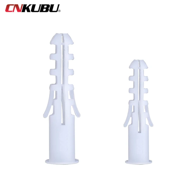 20/30/50pcs M6 M8 M10 M12 Ribbed Plastic Anchor Wall Plastic Expansion ...