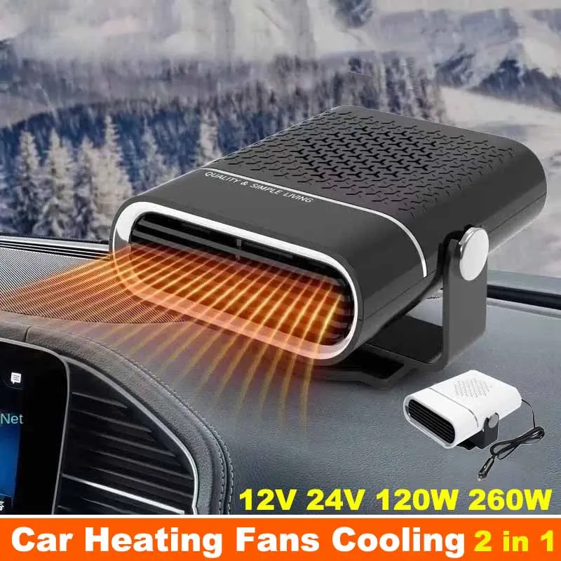 12V-24V-120W-260W-Defrosting-Heater-Mini-Cooling-2-in-1-Car-Heating ...