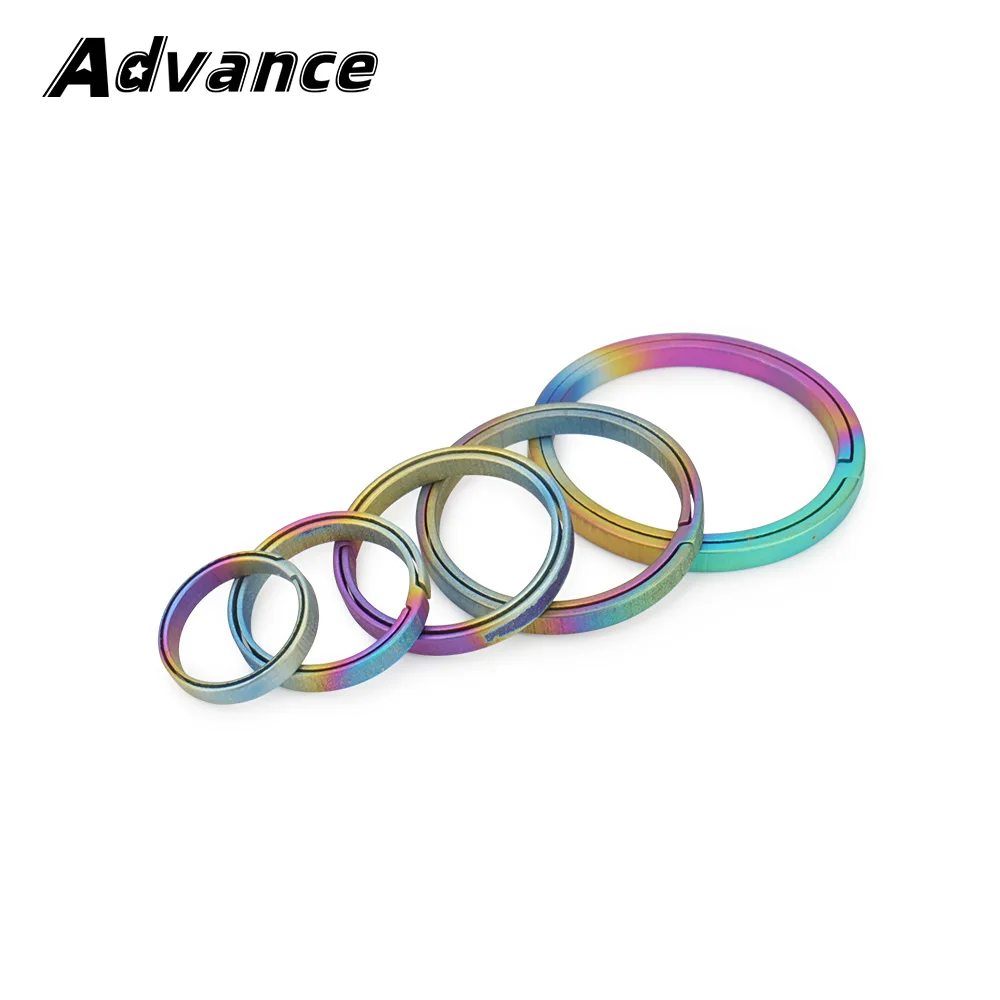 Titanium-Alloy-Colorful-Key-Ring-Multi-purpose-Keychain-Buckle-Outdoor ...