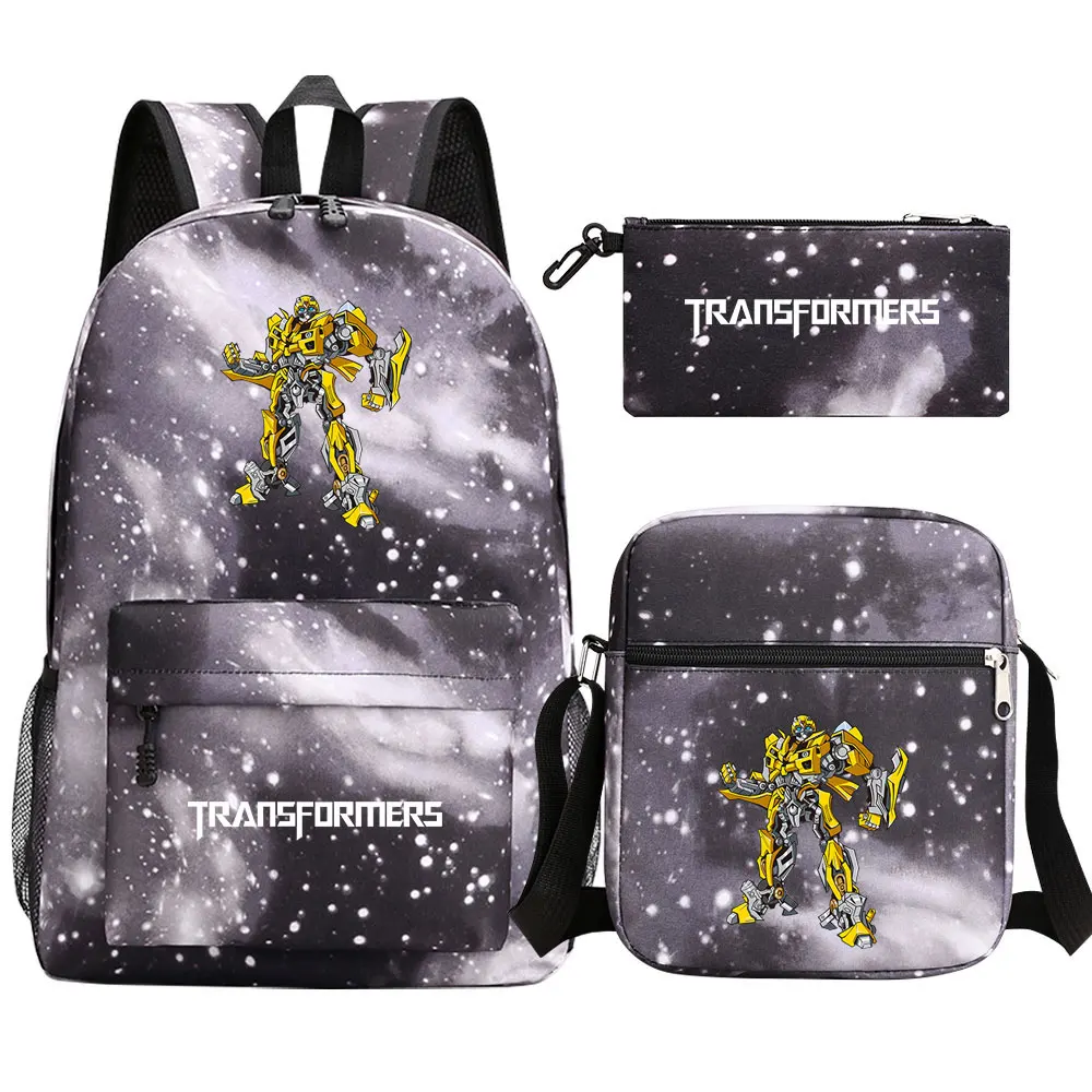 New-Transformers-3Pcs-Boy-Girl-Kids-School-Book-Bags-Shoulder-Bag-Pen ...