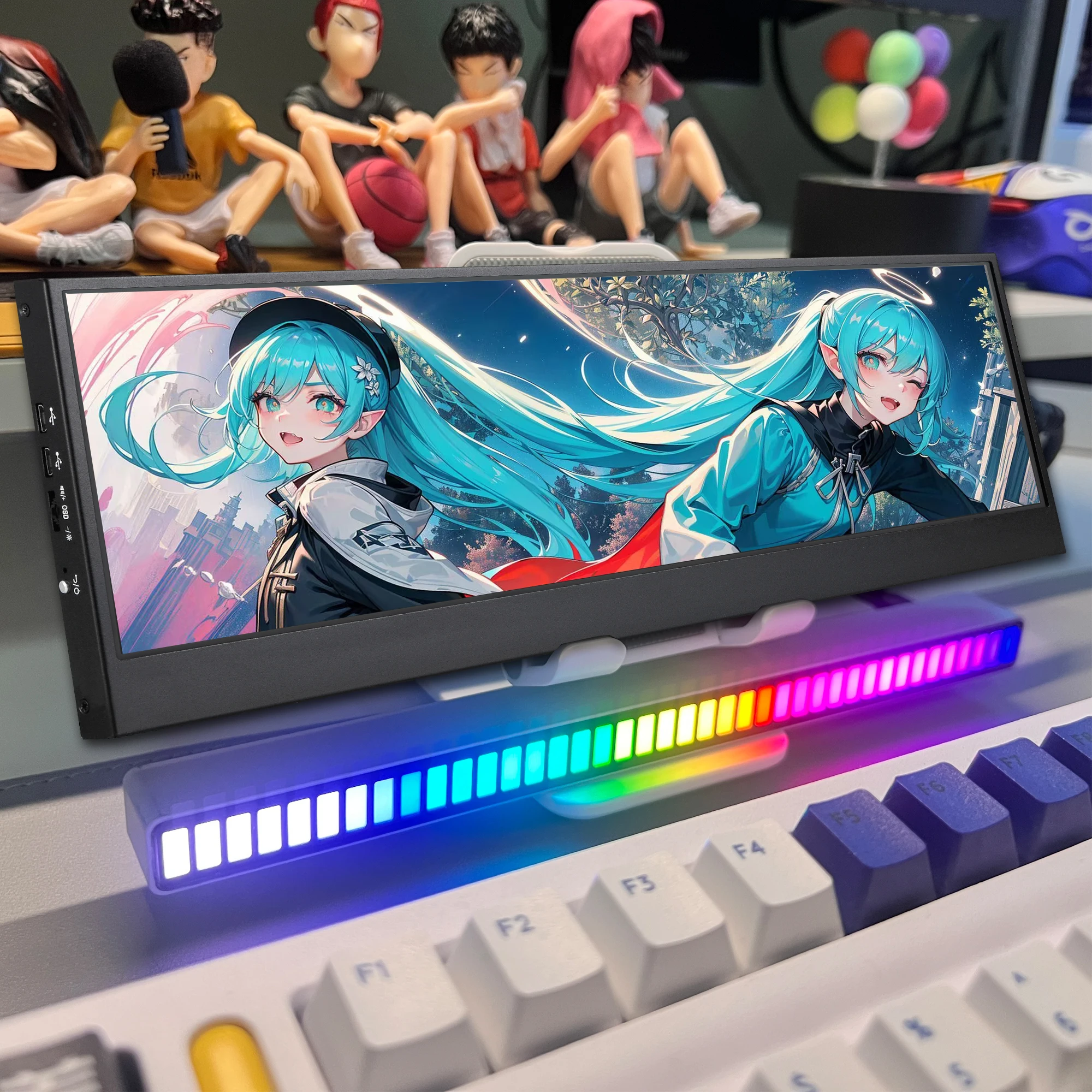 Wisecoco-14-Inch-Widescreen-Stretched-Bar-Monitor-3840x1100-4K-IPS-LCD-Monitor-Aida64-Raspberry ...