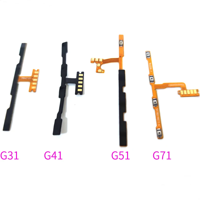 Para Motorola Moto G31 G41 G51 G71 Power on Off volumen botón lateral ...