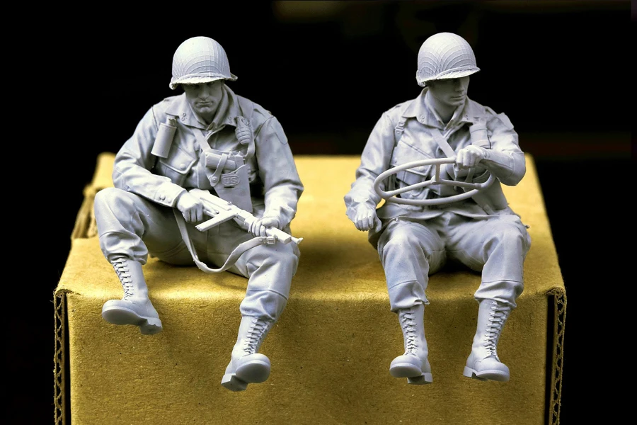 1/35 Resin Figure Model Kit Unassambled Unpainted 1218(NO CAR ...
