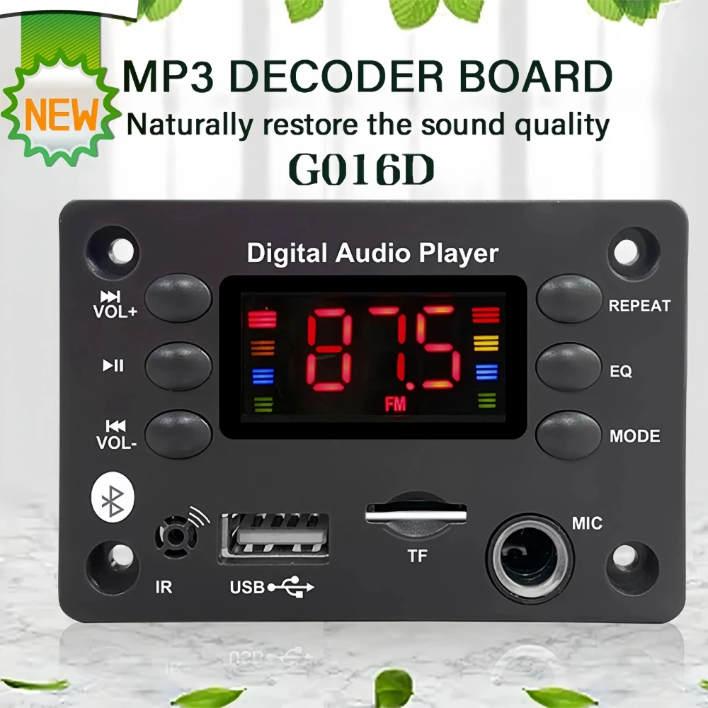Bluetooth-5-0-DC-12V-MP3-Decoder-Board-Wireless-Car-MP3-Player-USB ...