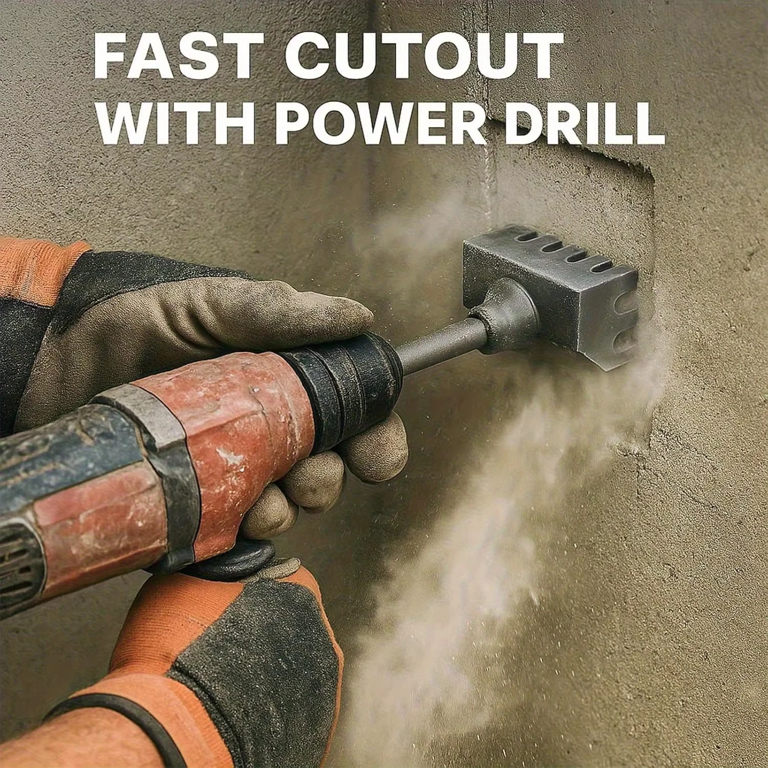 Electric Box Square Hole Drill Bit, Wire Box Slotter Handle Square Hole ...