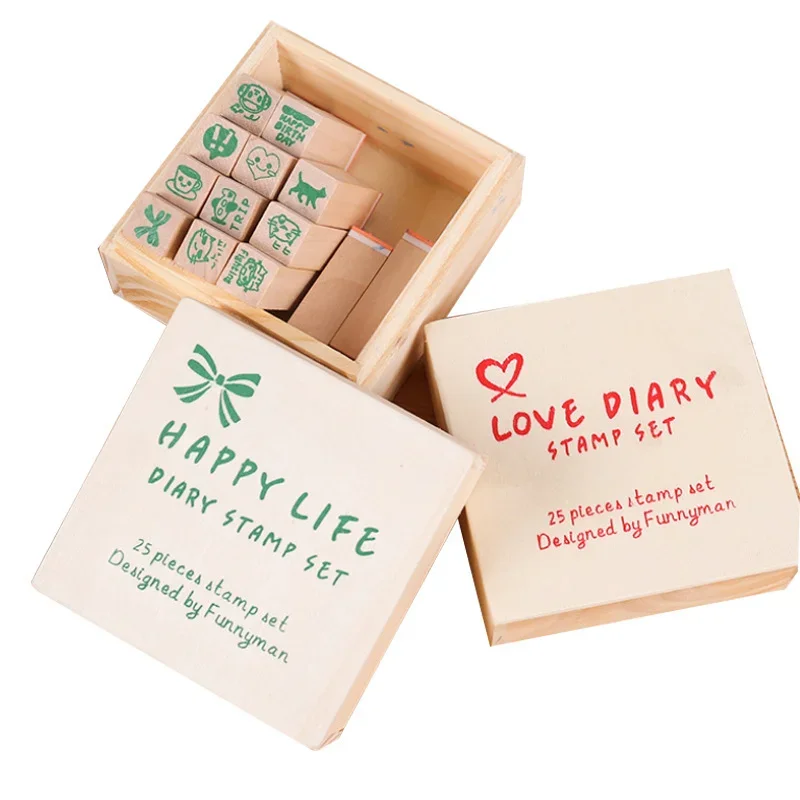 Wood Stamp for Diary, School Supply Gifts, Scrapbooking Stamps for ...