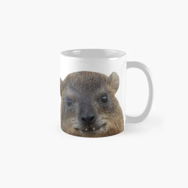 Rock-Hyrax-Face-taza-cl-sica-taza-de-caf-con-asa-de-imagen-Simple-dise ...