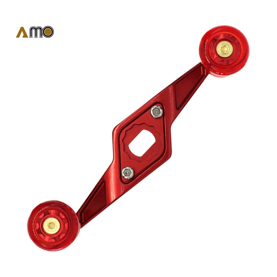 AMO-DIY-New-Fishing-Lure-Aluminium-Alloy-Double-Reel-Handles-With-Knob ...