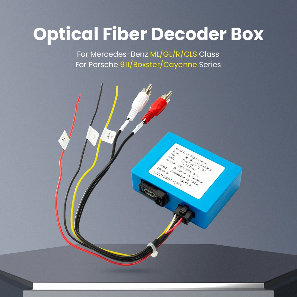 Car Stereo Radio Optical Fiber Decoder Most Box For Porsche Cayenne ...