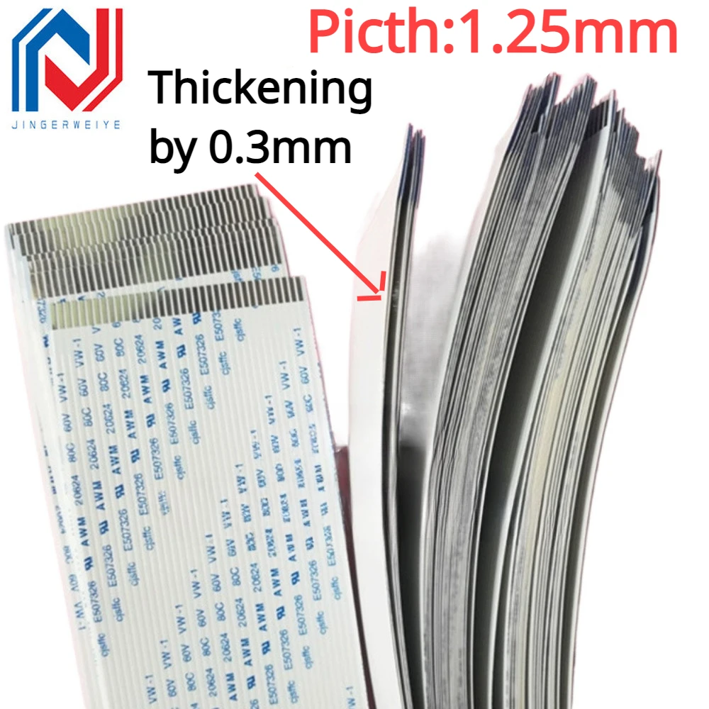 FPC-FFC-Flexible-Flat-Cable-1-25mm-Pitch-Thickening-by-0-3mm-AWM-20624 ...