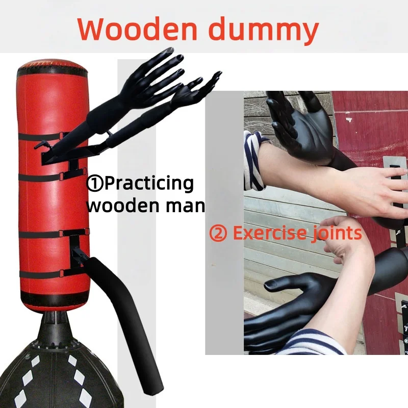 Anti-joint trainer Wing Chun trainer multi-functional hand shape wooden ...