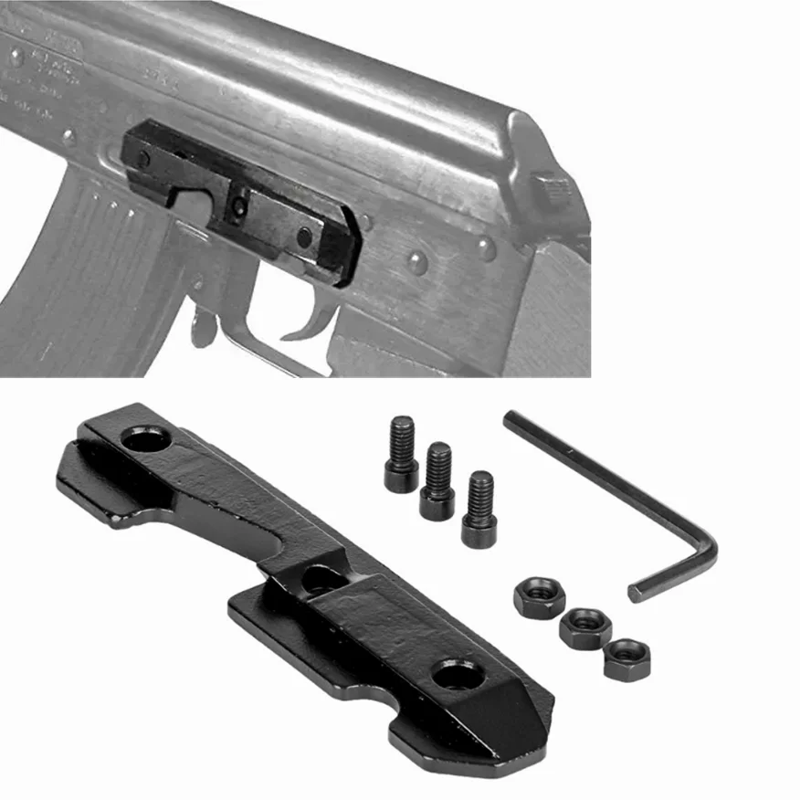 Tactical-AK-Side-Dovetail-Mount-Plate-Steel-Heavy-Duty-with-Bolts-Fit ...