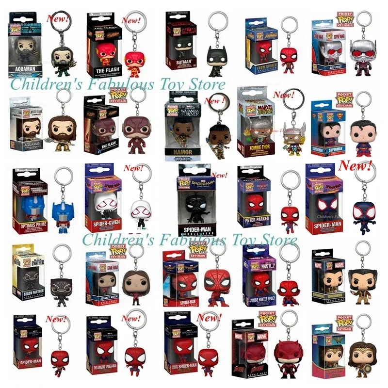 FUNKO-POCKET-deadpool-Keychain-Justice-League-Batman-Aquaman-Flash ...