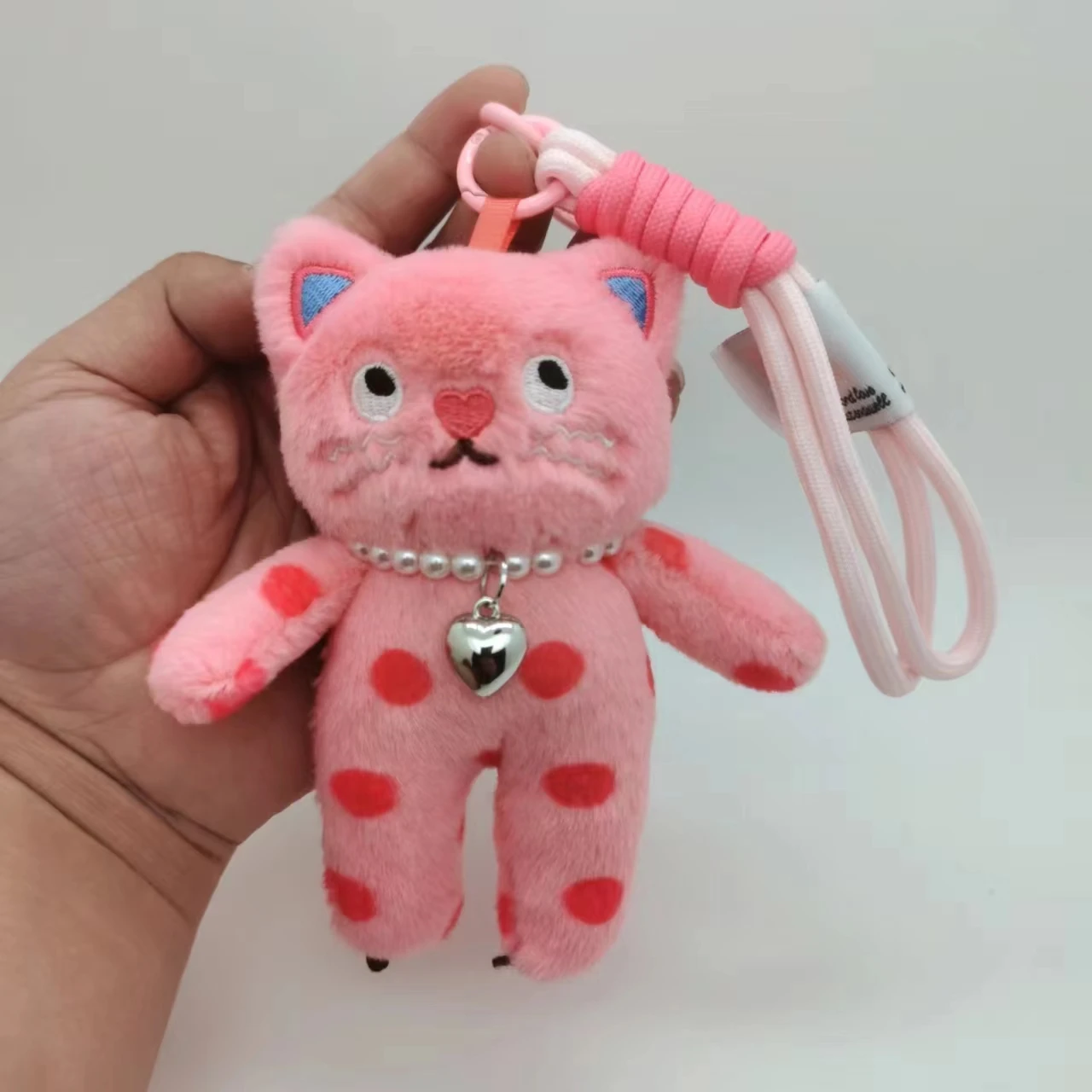 15cm-Kawaii-Pink-Cat-Plush-Keychain-Cute-Cat-Plush-Pendant-Soft-Animal ...