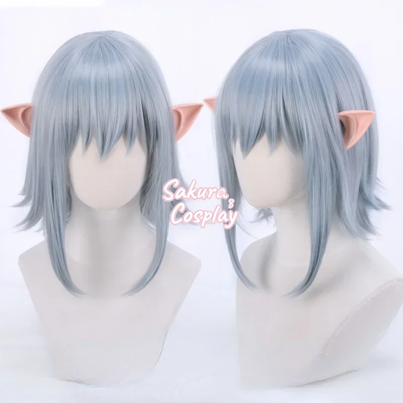 FF14-Haurchefant-Greystone-Cosplay-Wig-Ears-Short-Light-Blue-Mixed-Hair ...