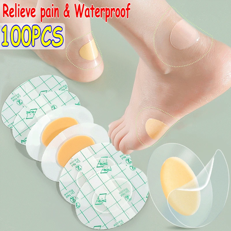 10-100pcs-Gel-Heel-Protector-Foot-Patches-Adhesive-Blister-Pad-Heel ...