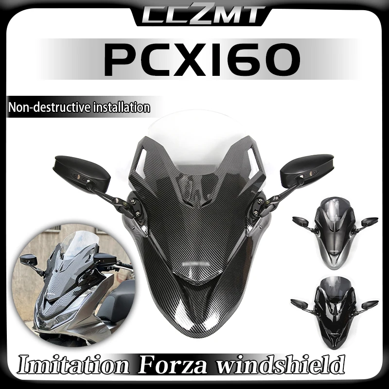 For-HONDA-PCX160-PCX125-2021-20222023-Motorcycle-Windscreen-AntiScratch ...