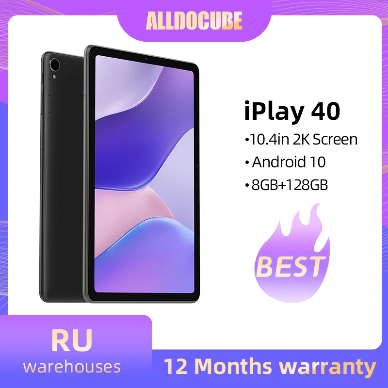 ALLDOCUBE iPlay 40 Tablet Android 2000*1200 IPS 8GB RAM 128G ROM One ...
