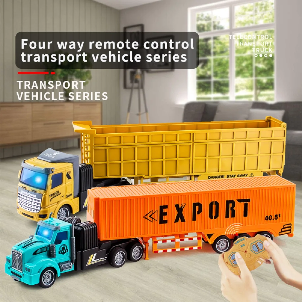 RC-Engineering-Car-Wireless-Remote-Control-Semi-Trailer-Heavy-Transport ...