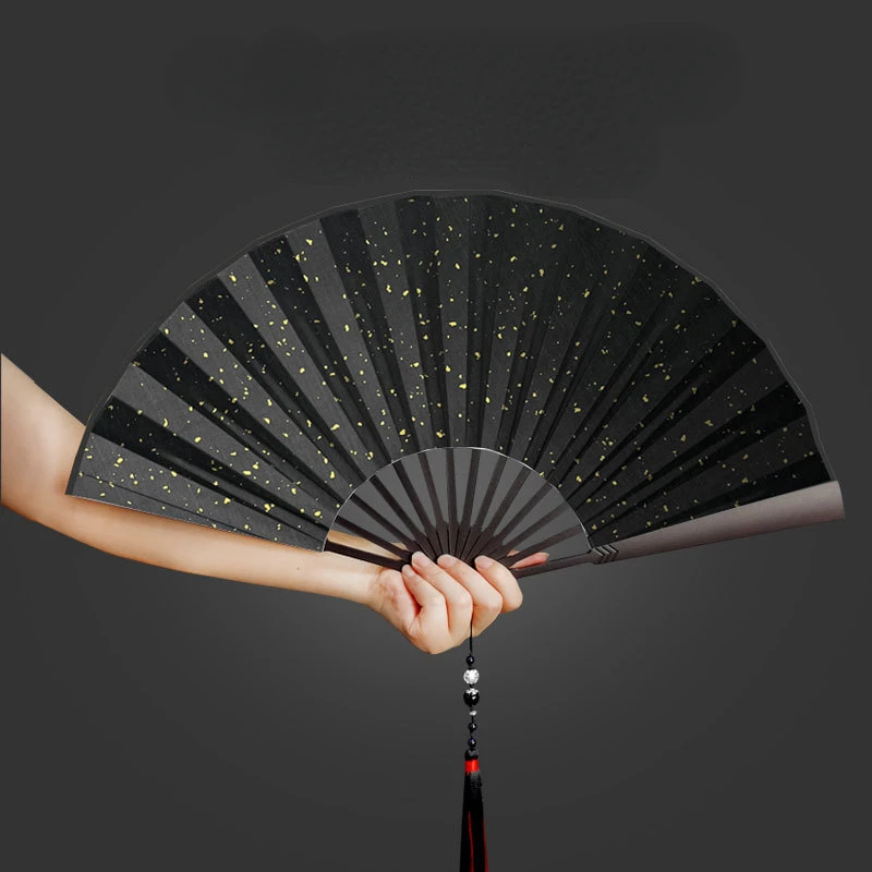 Metal-Fan-Alloy-Chinese-Style-Kung-Fu-Fan-Silk-Cloth-Fan-Self-defense ...
