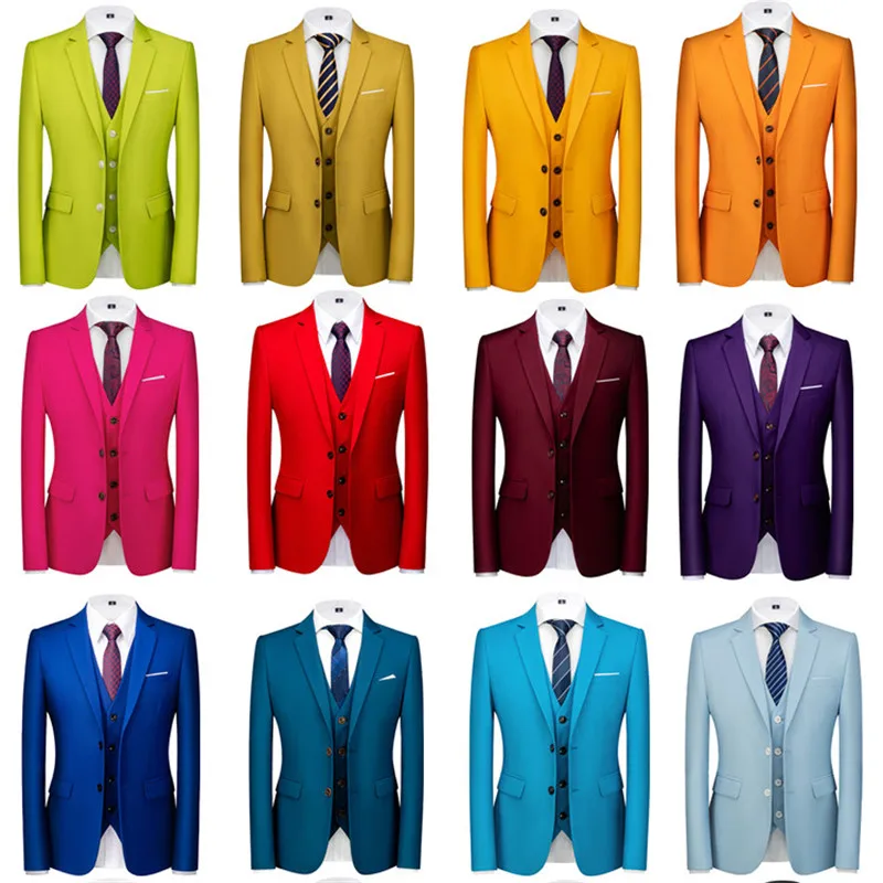 Men Wedding Suits Groom | Men's Wedding Suit Set | Men's Suit Slim Fit ...