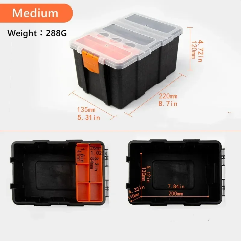 Toolbox-Multi-grid-Classification-Hardware-Case-Plastic-Tools-Nuts ...