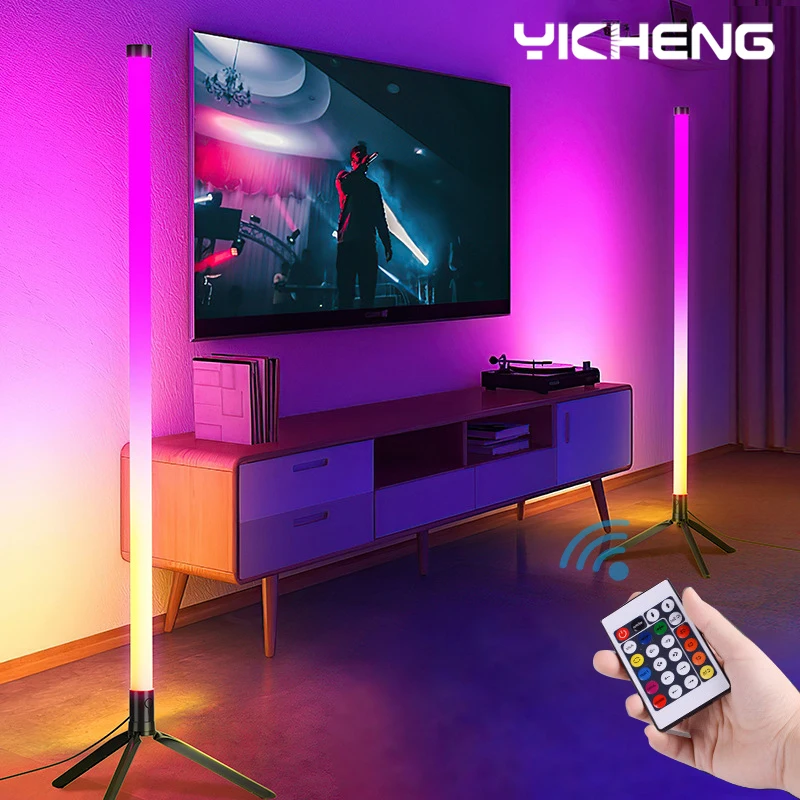 103CM-RGB-LED-Floor-Lamp-Smart-Remote-Control-Modern-Corner-Floor-Lamp ...