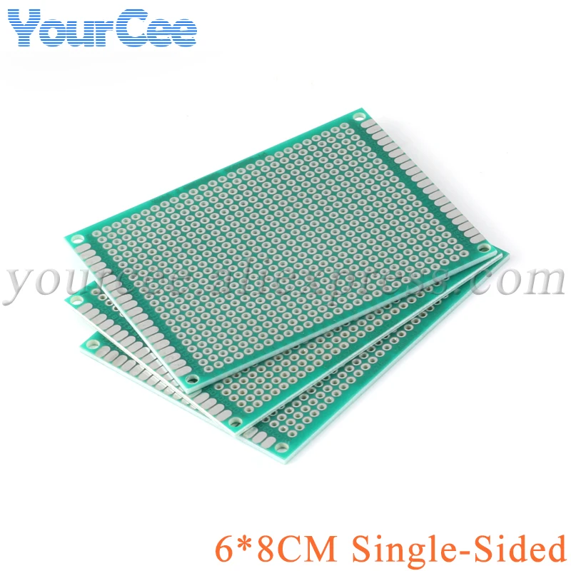 5pcs/lot 6*8cm Single Sided Copper Prototype Pcb Diy Universal Printed ...