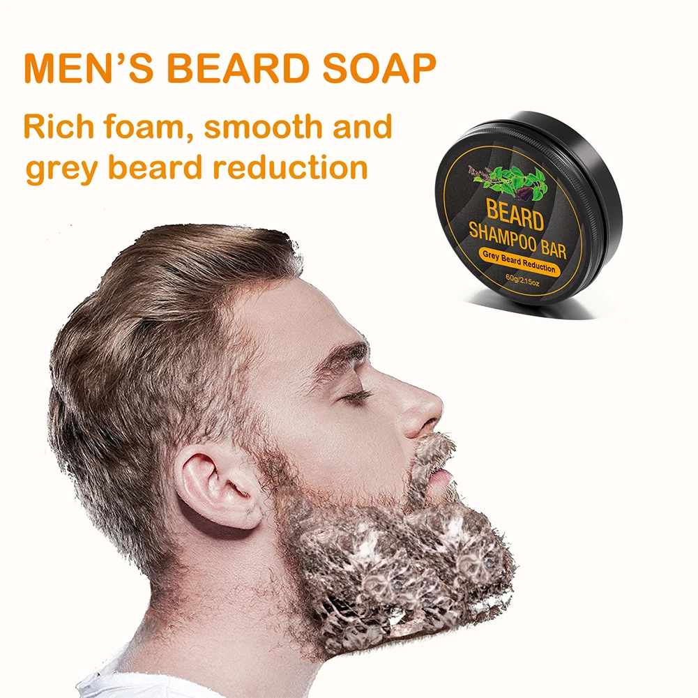 Beard-Shampoo-Bar-Soap-with-Foam-Net-Moustache-Moisturizer-Hair ...
