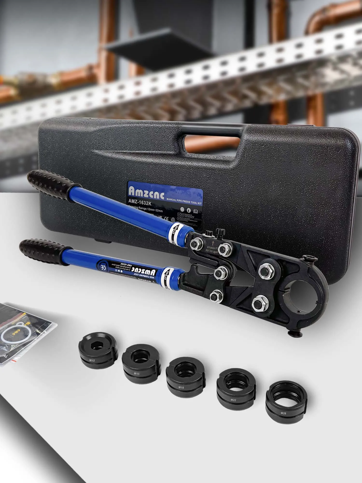 AMZCNC-Hydraulic-Crimping-Pliers-16-32mm-Pipe-Crimper-Plumbing-Crimping ...