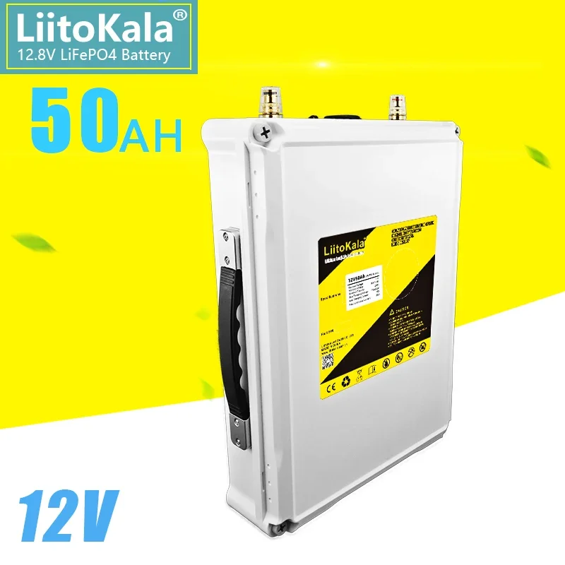 1-2PCS-LiitoKala-12V-50Ah-Lifepo4-Battery-for-Motor-Boat-solar-light ...