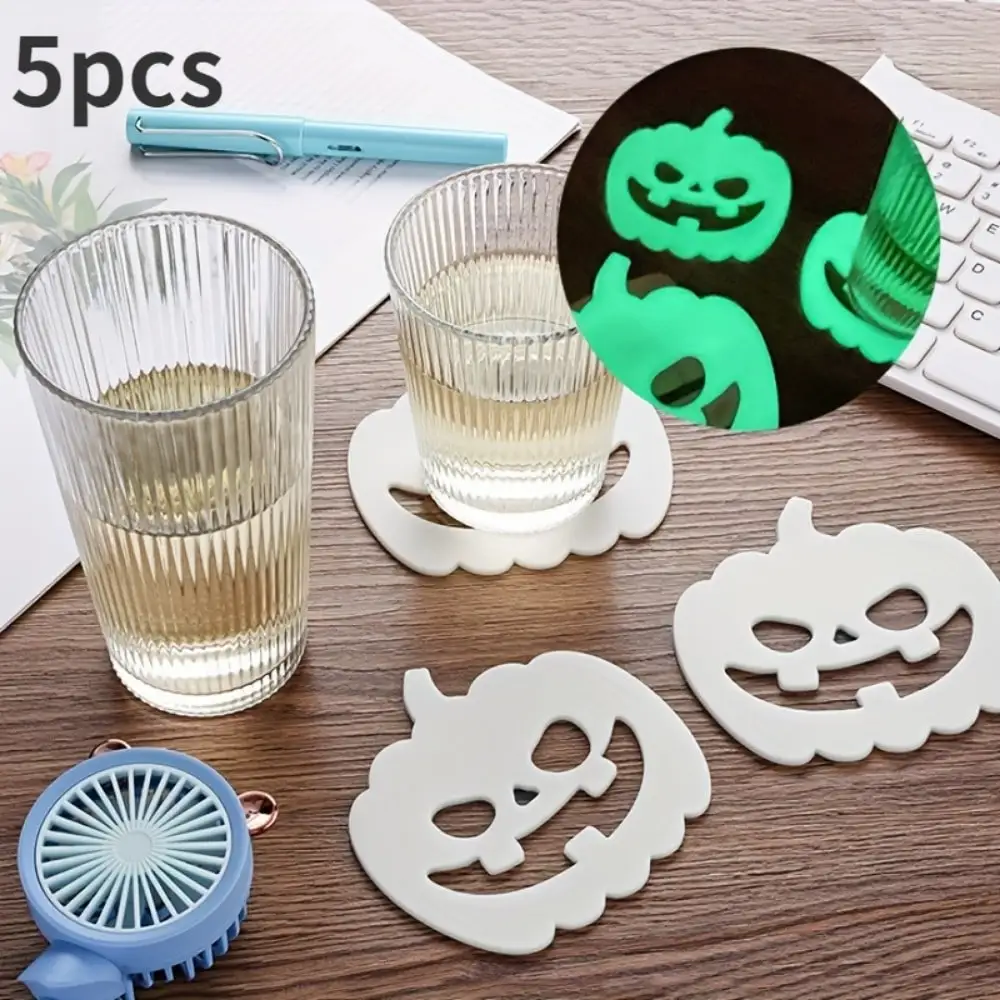 Halloween-Fluorescent-Pumpkin-Coasters-Pumpkin-Car-Coasters-Hollow ...