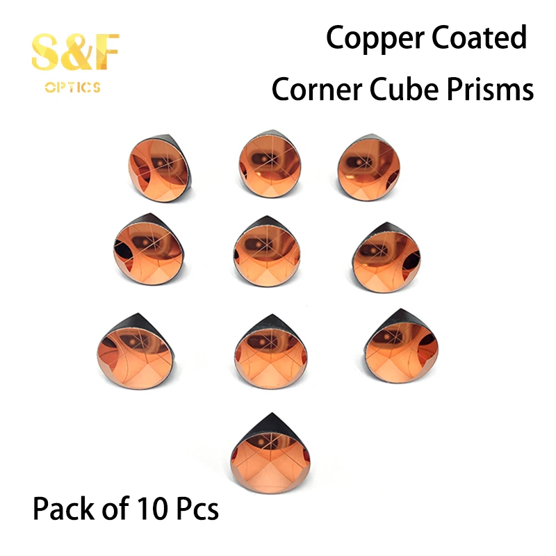 Pack of 10 Pcs 25.4mm Diameter 20mm Height Copper Plated Trihedral ...