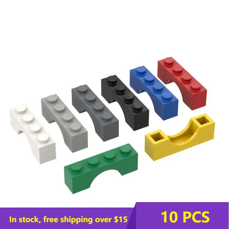10pcs Moc Bricks 3659 1x4 Arched Brick Creative Building Block Model ...