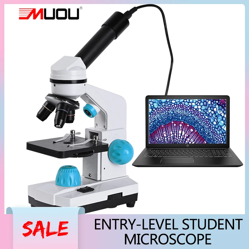Zoom 2000x Biological Hd Microscope +13pcs Accessories+ Electronic ...