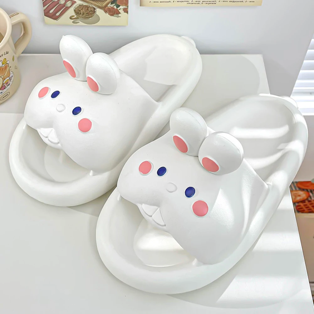 Couple Slippers Cartoon Rabbit Slippers Women Summer Sandal Anti skid ...