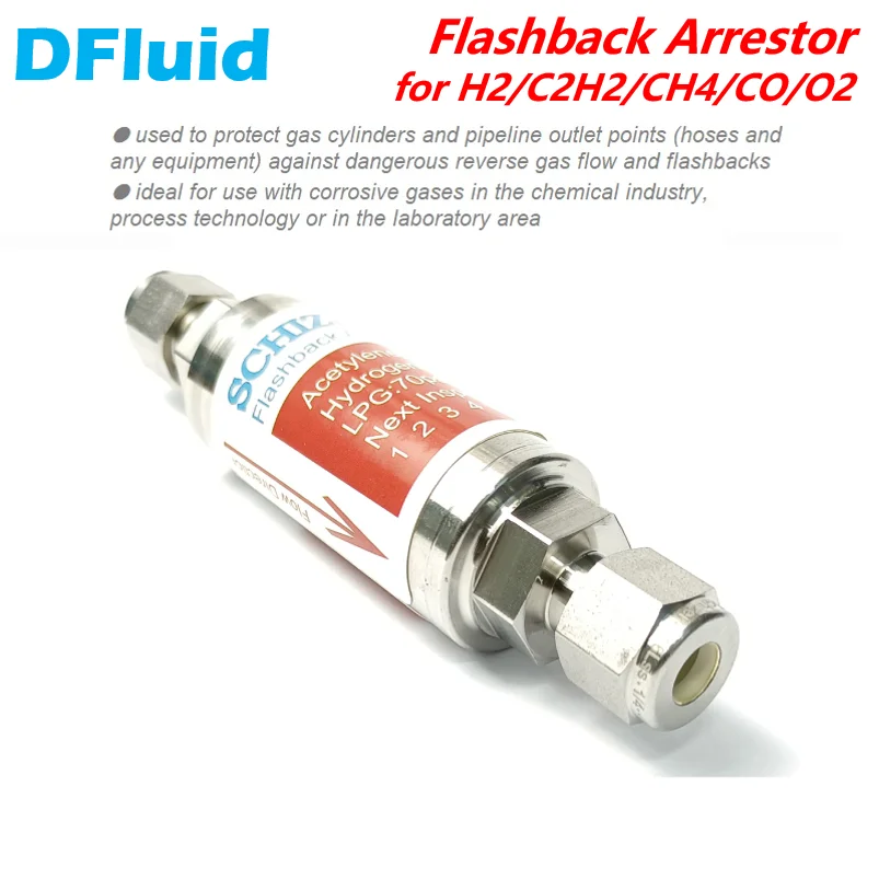 SS316-Flashback-Arrestor-FBA-Hydrogen-Acetylene-H2-C2H2-CH4-O2-LPG-1-4 ...
