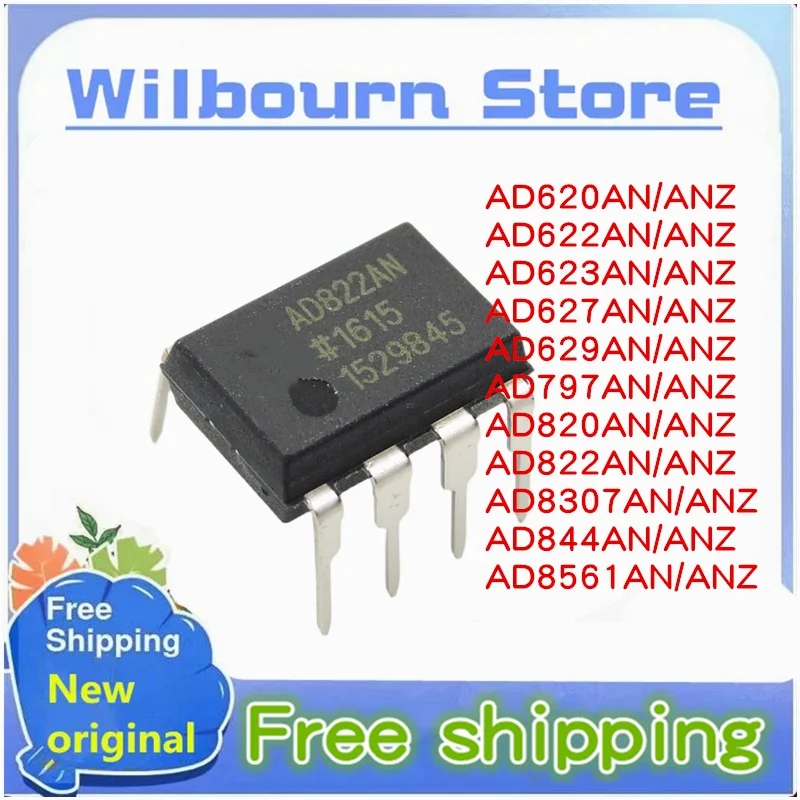NEW 10piece 100% New AD620AN AD622AN AD623AN AD627AN AD629AN AD797AN ...