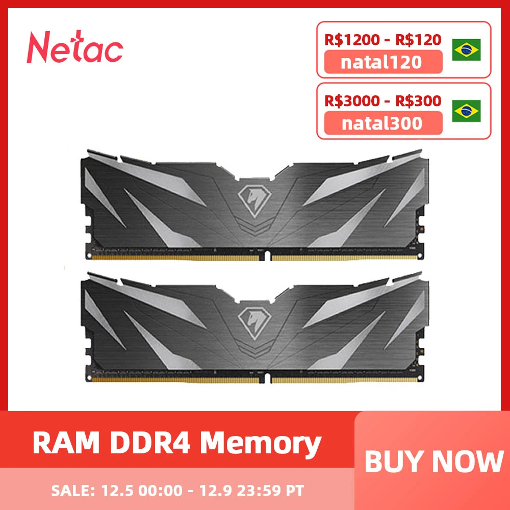 Netac Memoria Ram Ddr4 3600mhz 3200mhz 2666mhz Ddr4 8gb 16gb Heat Spreader Dual Channel 288pin ...