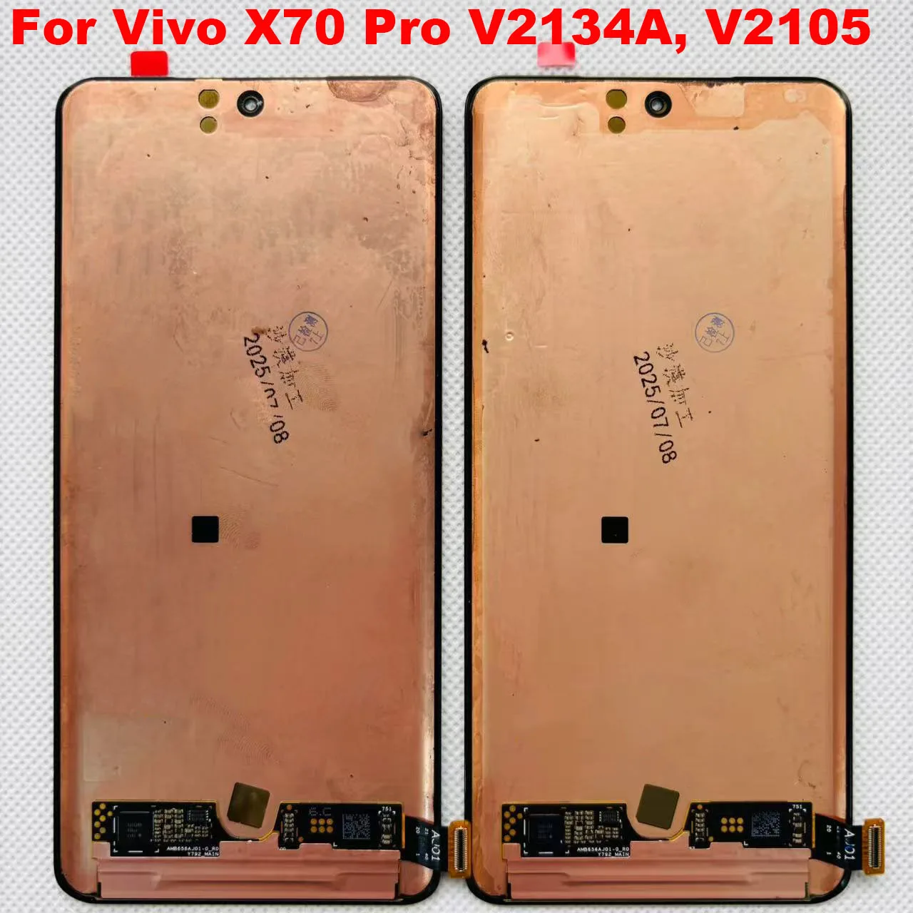 Original Amoled For Vivo X70 Pro V2134A, V2105 for vivo X70 Pro+ Plus ...