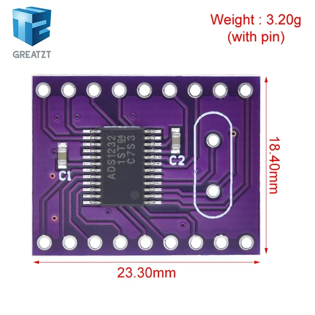 Interfacing ADS1232 High Precision 24-Bit ADC With Arduino, 43% OFF