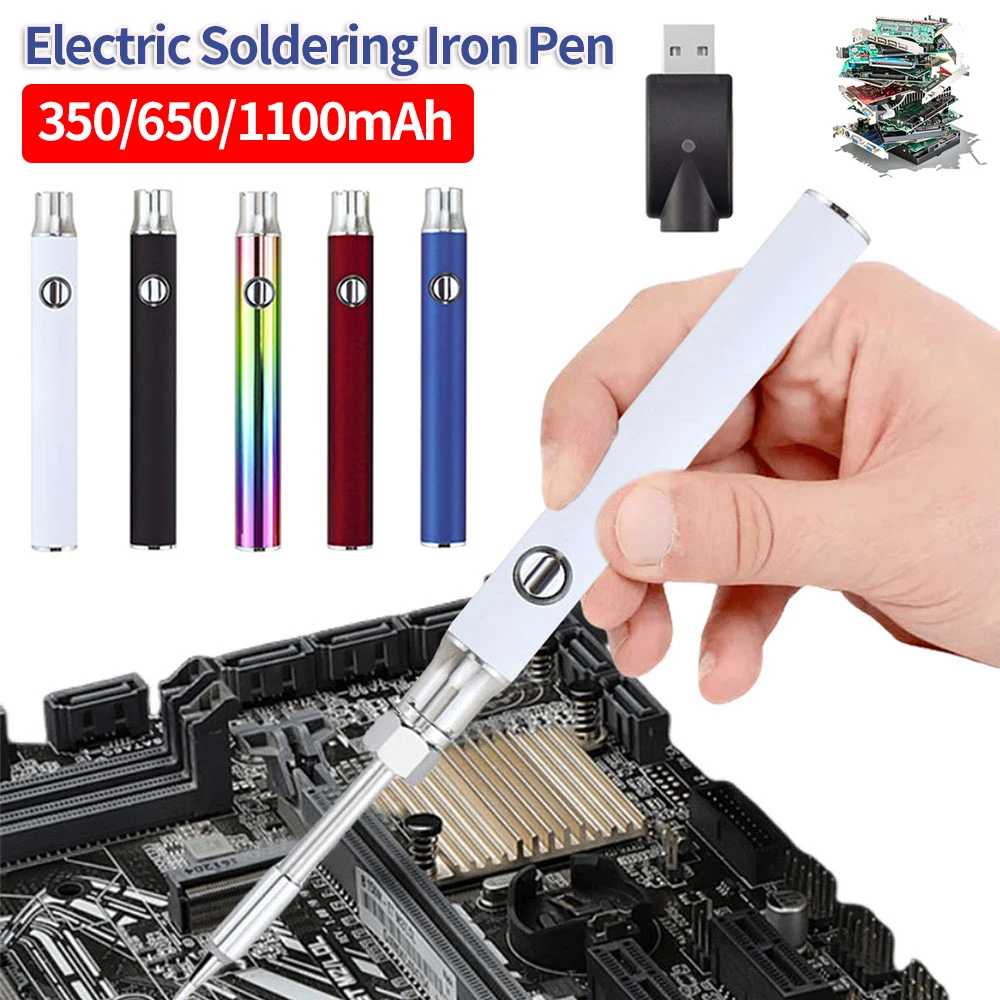 510 Thread Portable Electric Soldering Iron Pen with USB Charger 350 ...